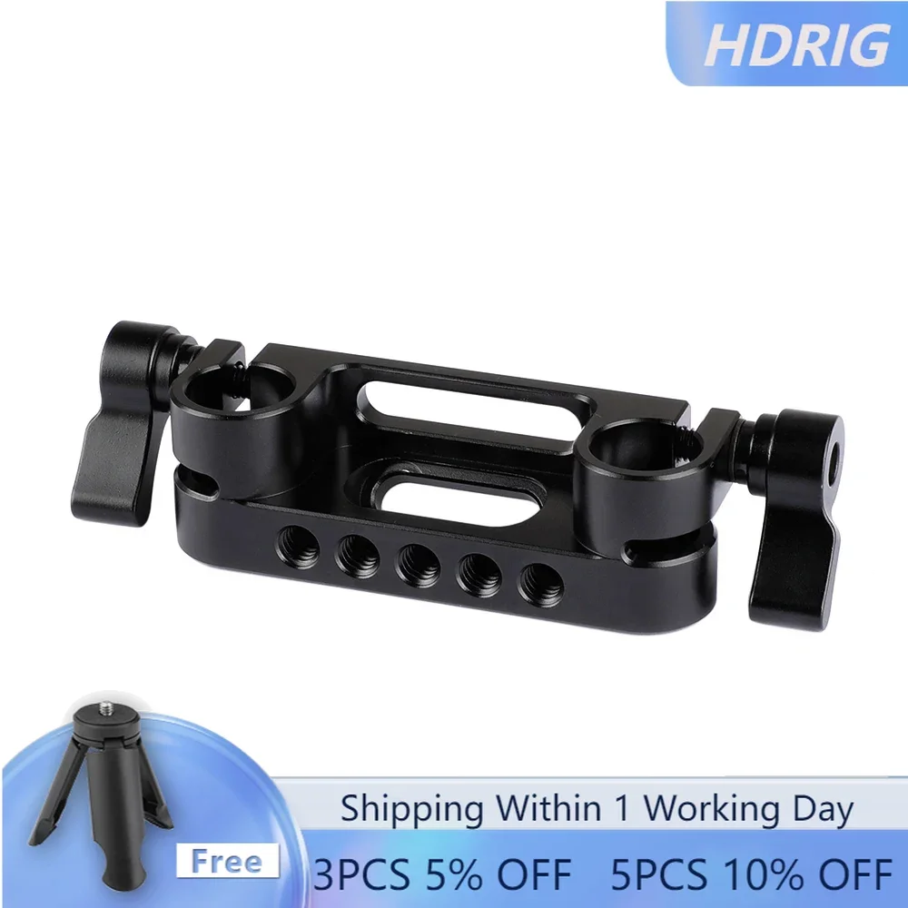 HDRIG-Universal-Camera-Dual-15mm-Rod-Clamp-Railblock-For-Follow-Focus ...
