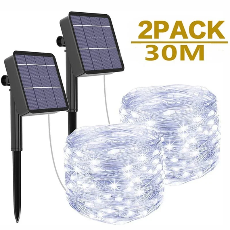 LED Solar Licht Outdoor Lampe String Lichter Für Urlaub Weihnachten ...