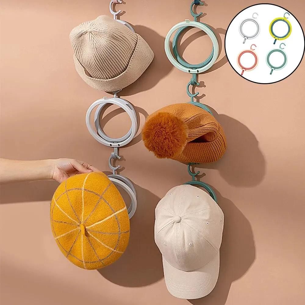 4PCS-Hat-Storage-Hook-Racks-Stackable-Hat-Hanging-Storage-Container-Hat ...