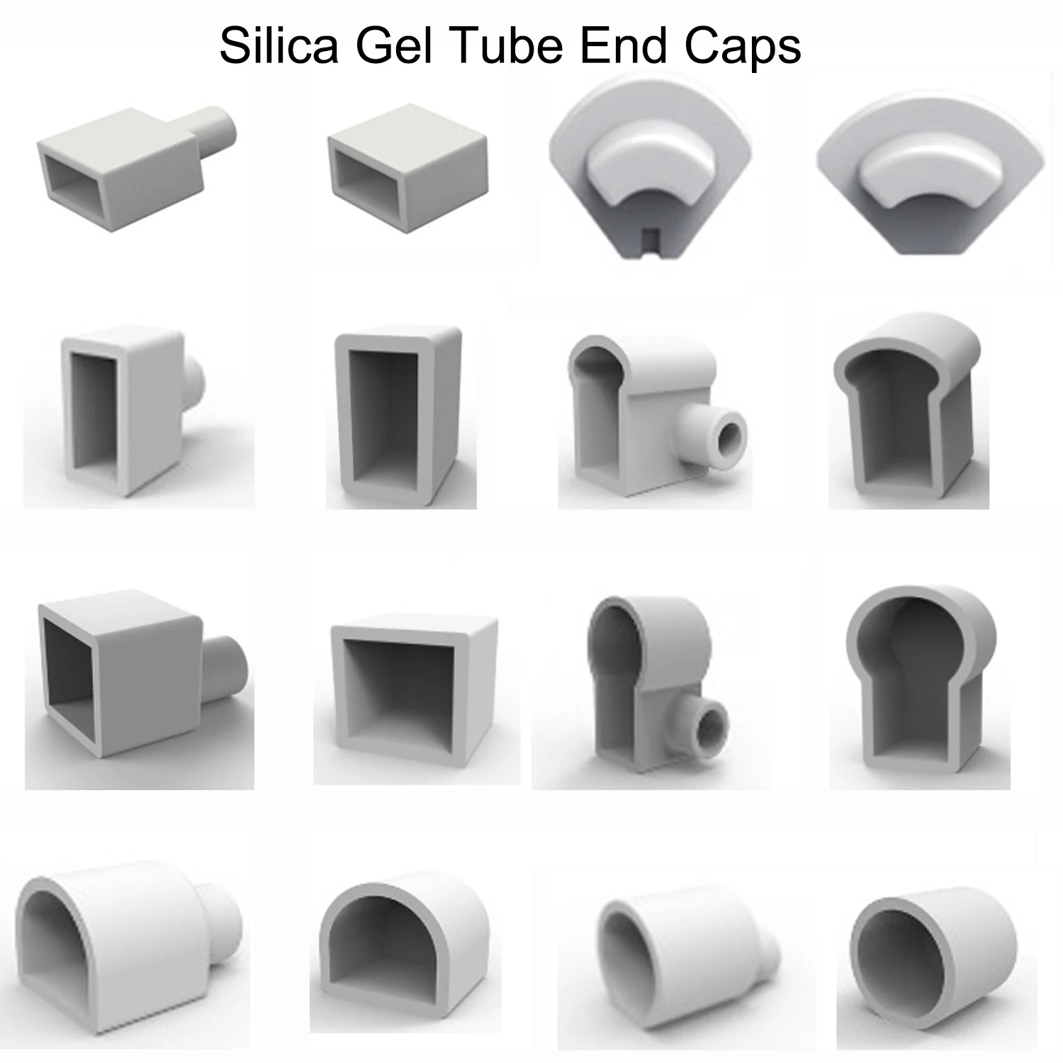 Neon Led Strip Tube End Cap WS2812B WS2813 SK6812 WS2811 Flexible LED ...