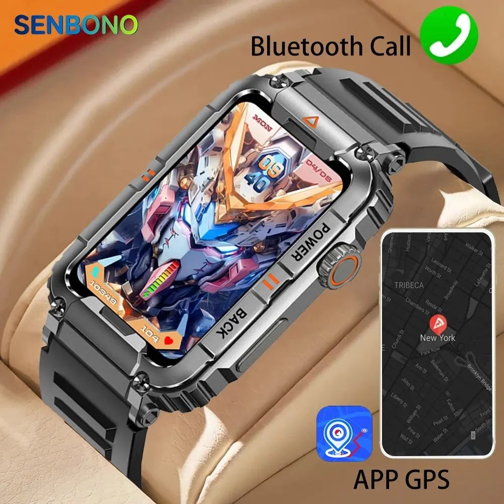 SENBONO-2023-Men-Smart-Watch-Bluetooth-Call-Fitness-Tracker-Waterproof ...