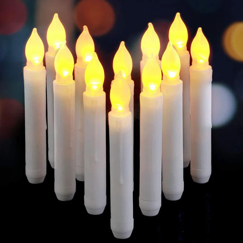 Floating-LED-Candles-with-Remote-Control-Witch-Halloween-Decor-for ...