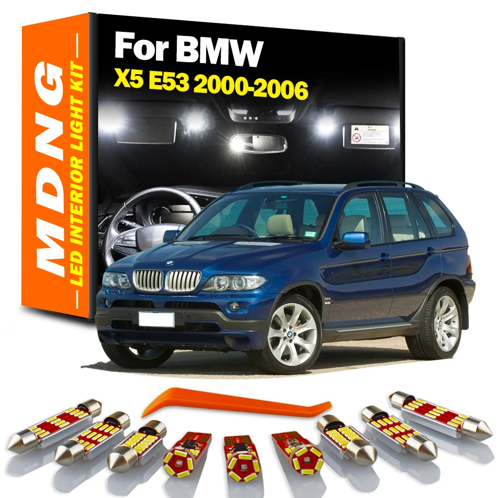 22Pcs-LED-Interior-Dome-Door-Foot-Trunk-Light-Kit-For-BMW-X5-E53-2000 ...