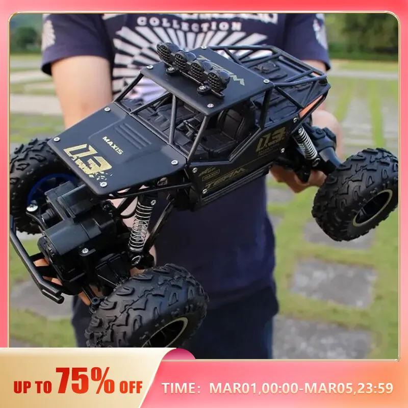 1-16-4WD-RC-Car-With-Led-Lights-Radio-Remote-Control-Cars-Buggy-Off ...