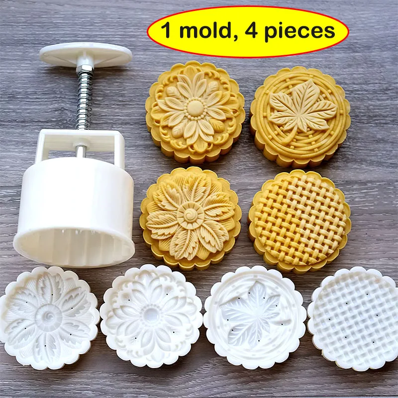 Patterned Mooncake Mold 3D Sunflower Mooncake Mould，baking Cake Mold ...