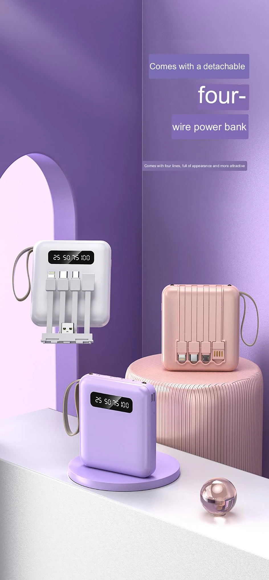Mini Power Bank avec affichage numérique