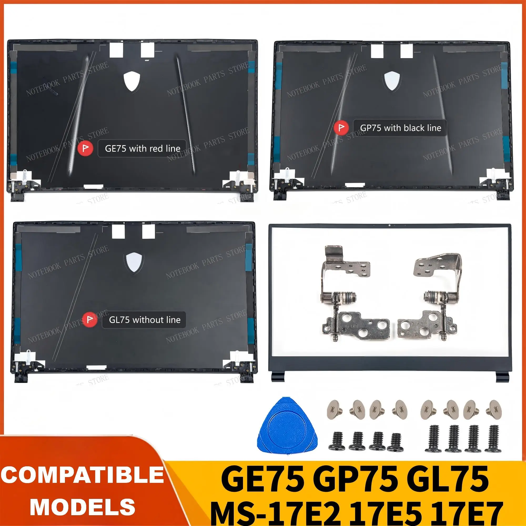 Laptop Housing Case For GE75 GP75 GL75 RAIDER/Leopard 8SG 9SE MS-17E3 ...