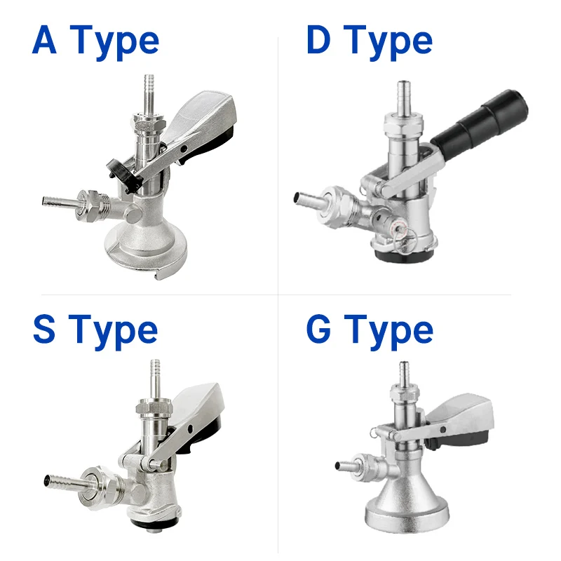 A D S G Type Draft Beer Keg Coupler Beer Tap Dispenser Home Brewing ...