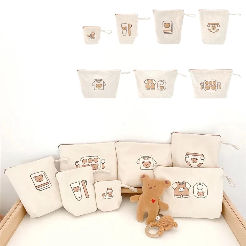 7pcs/set Waterproof Baby Diaper Storage Bag Kindergarten Kids Clothing ...