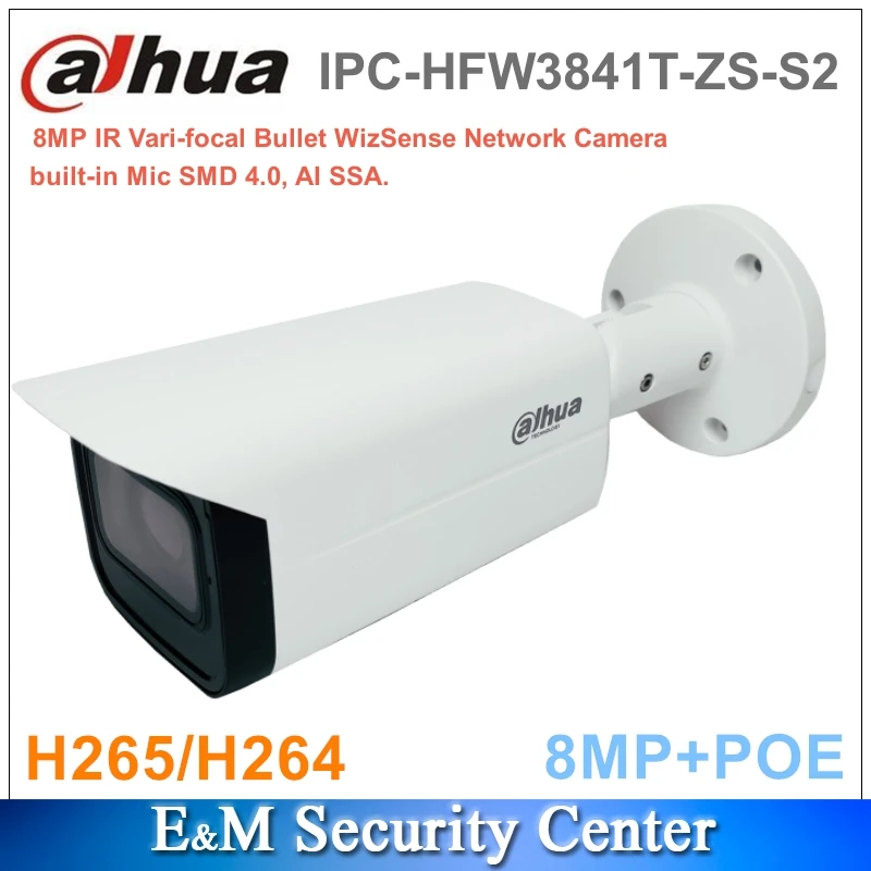 New-Arrival-Original-Dahua-IPC-HFW3841T-ZAS-S2-8MP-Built-in-Mic-IR-Vari ...