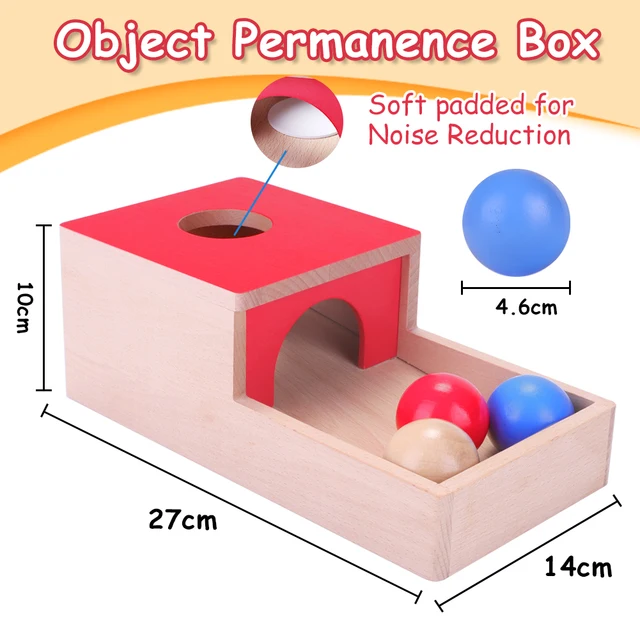 Montessori Toys for 1 Year Old, 4 in 1 Wooden Toys for Baby Boy Girl ...