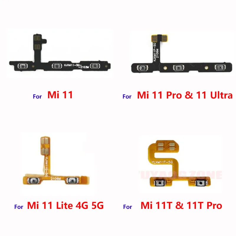For Xiaomi Mi 11 Lite 5G 11Ultra 11T Pro Mi11 Power Volume Button Flex ...