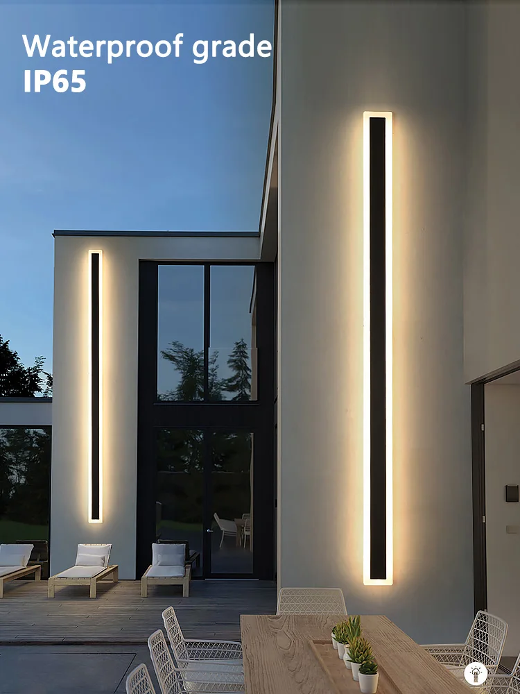 Outdoor-wall-lamp-IP65-waterproof-corridor-staircase-lamp-LED-long-wall ...