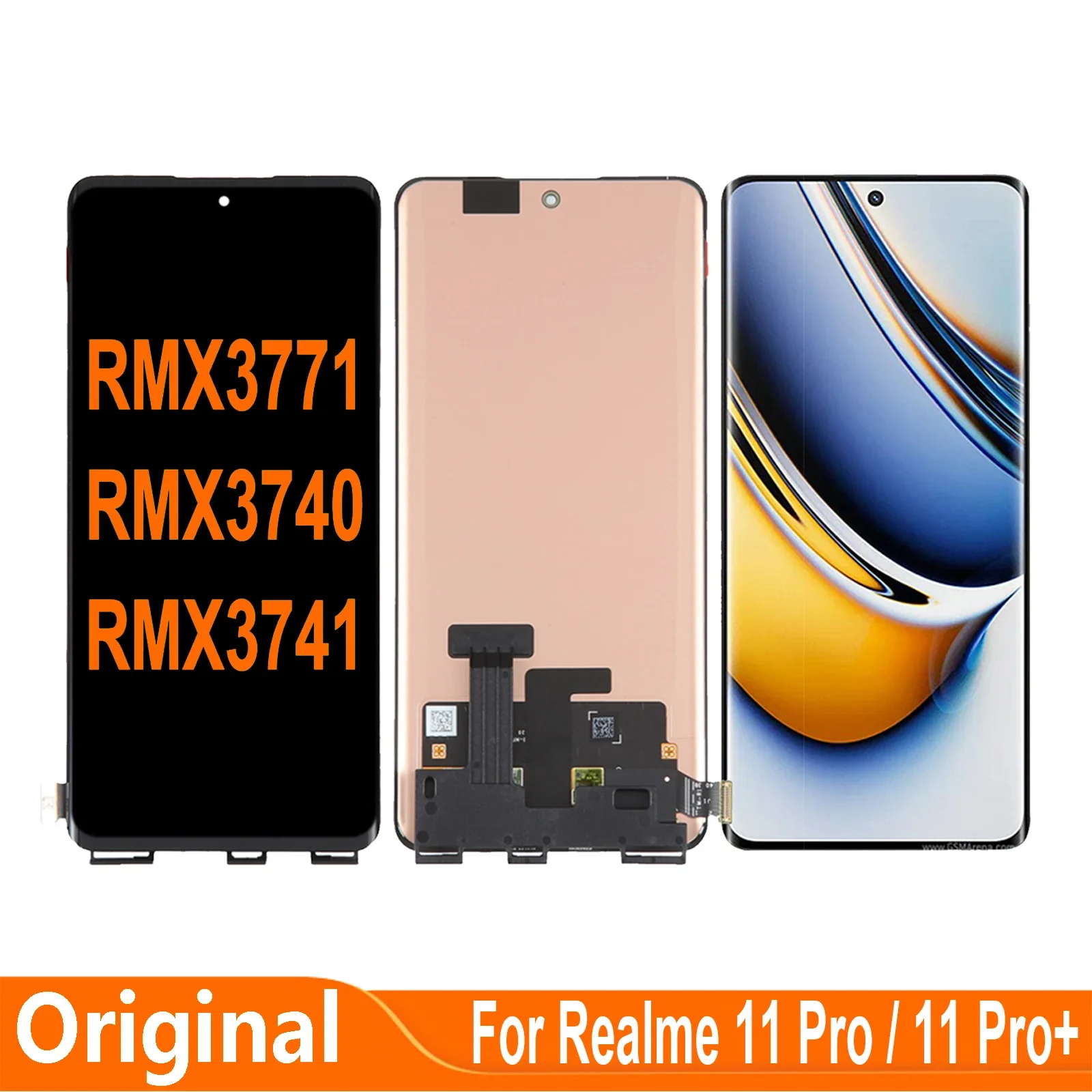 AMOLED-untuk-Realme-11-Pro-Plus-RMX3771-RMX3740-RMX3741-layar-sentuh ...