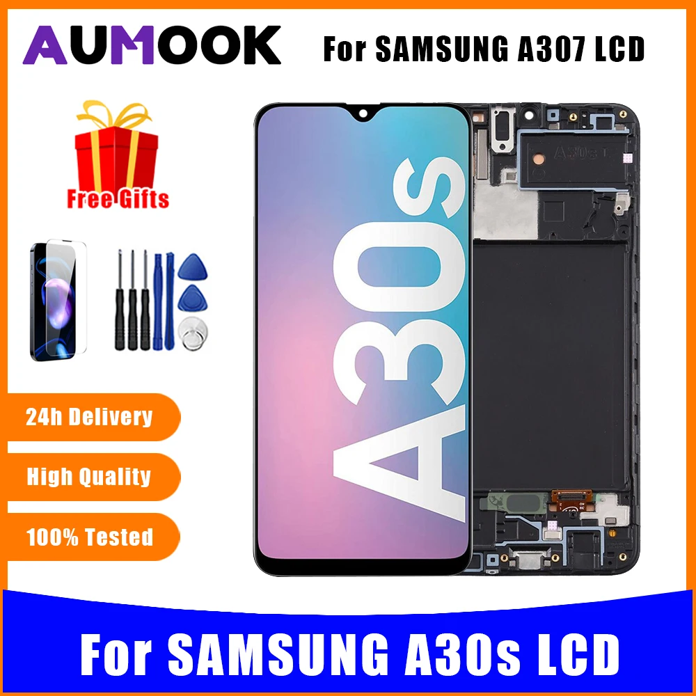 LCD 디스플레이 화면 교체 디지타이저 어셈블리 A30s A307F A307 A307FN - 티몬