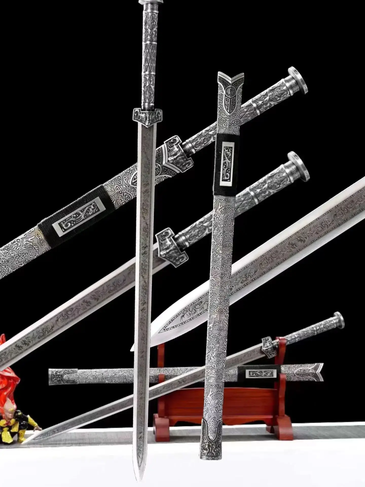 Chinese-Kungfu-Battle-Sword-Big-Dipper-Real-Handmade-Multi-Refined ...