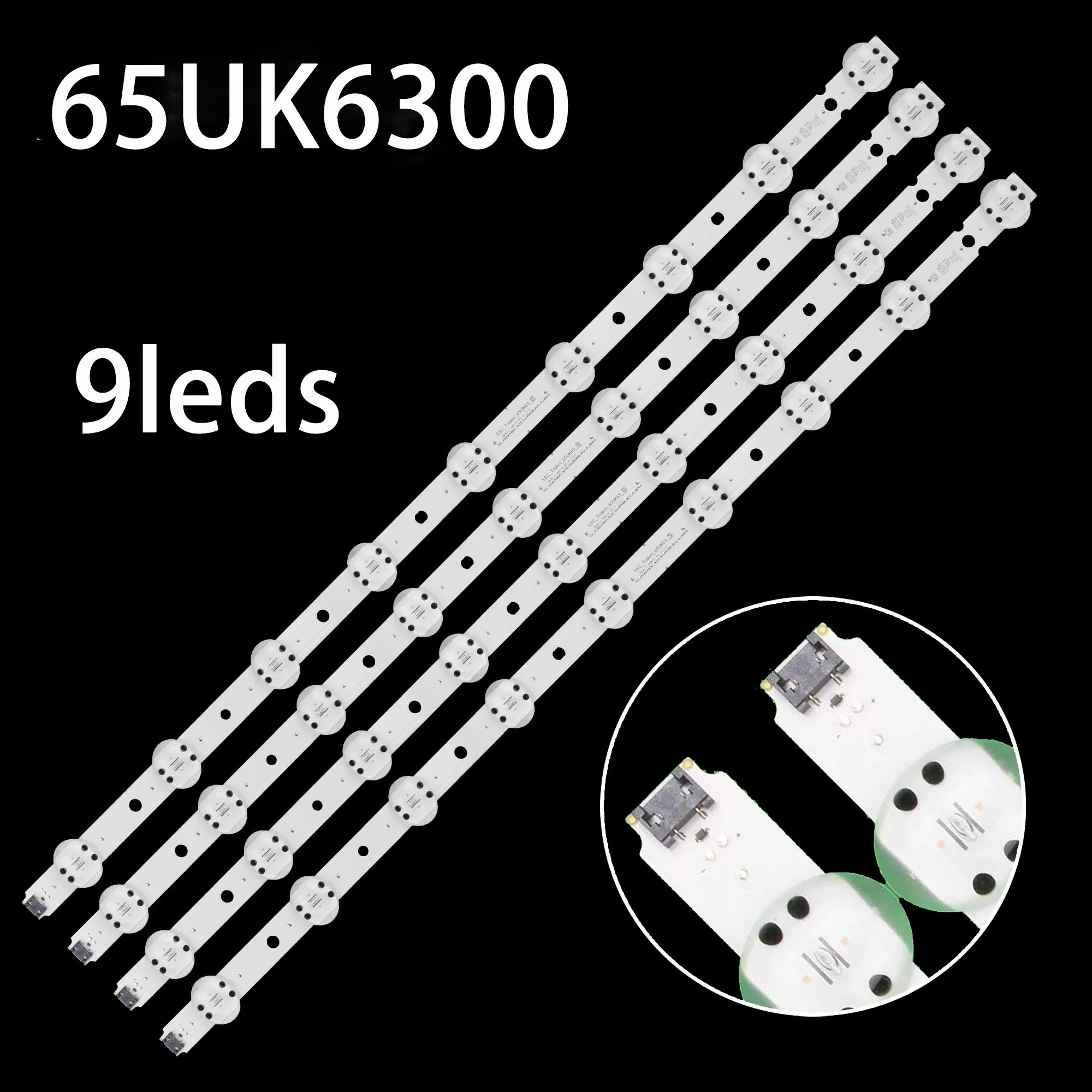 Kit 4pcs LED Backlight Strip for TRIDENT_65UK63 NC650DQG-ABGX5 ...
