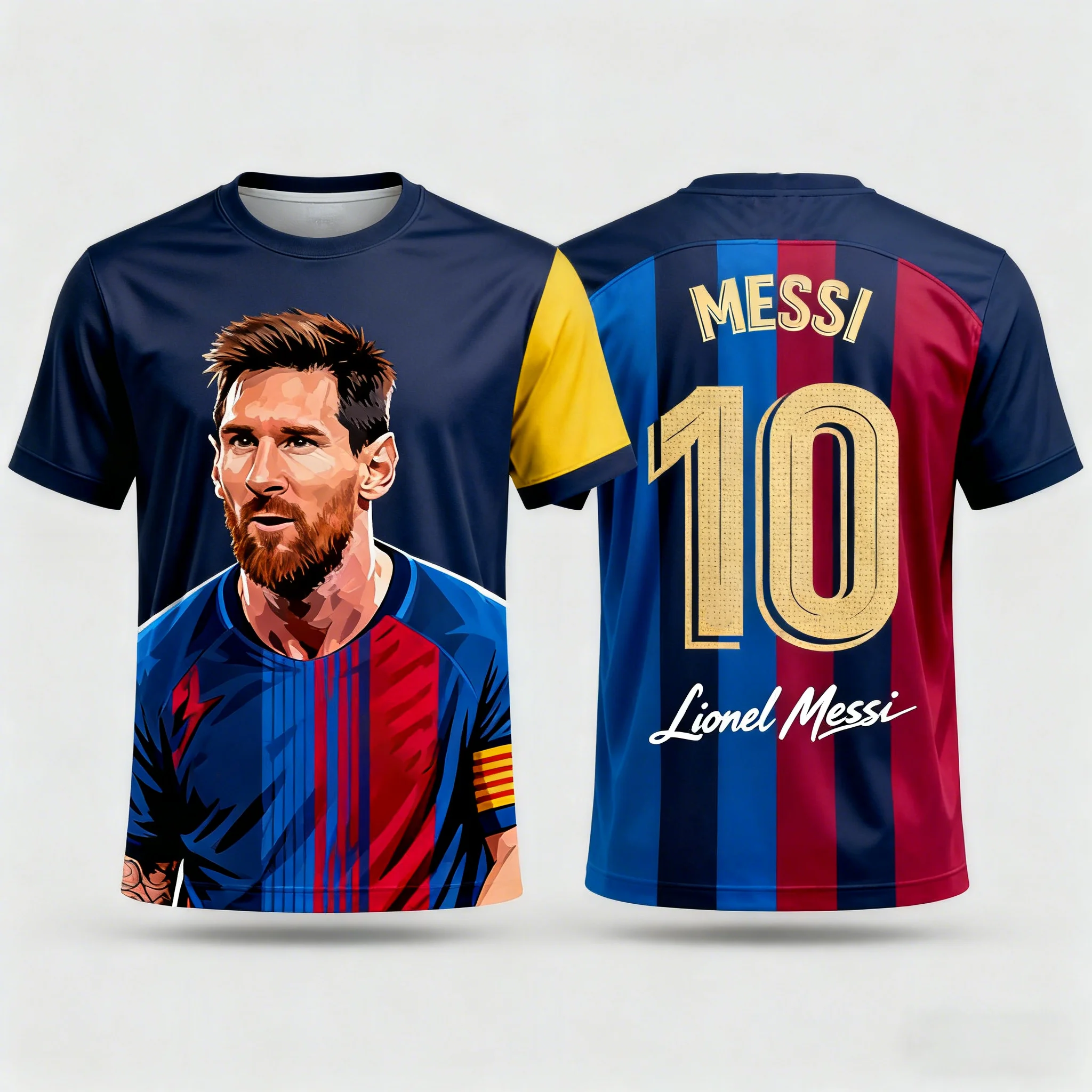 2026 MESSI Men’s Fashion Football T-shirt Summer Fan Commemorative ...