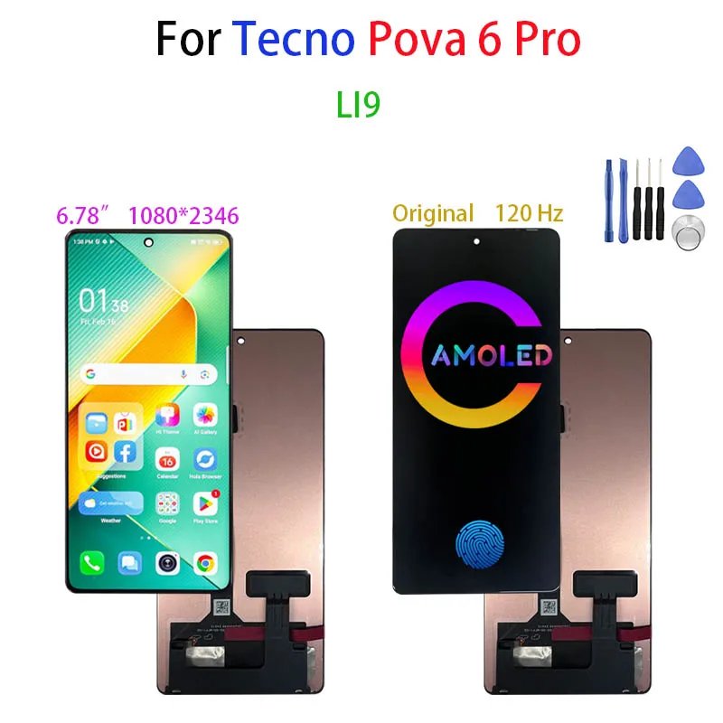 Pantalla LCD AMOLED Original para Tecno Pova 6 Pro, reemplazo de ...