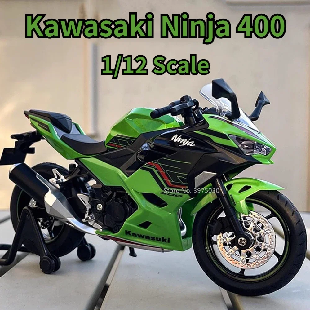 1-12-Alloy-Model-Toy-Ninja-400-Metal-Diecast-Motorcycle-with-Sound-and ...