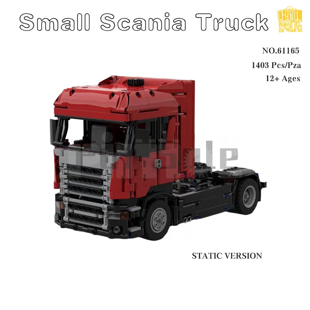 Moc Small Scania Truck Model With PDF Drawings Building Blocks Bricks ...