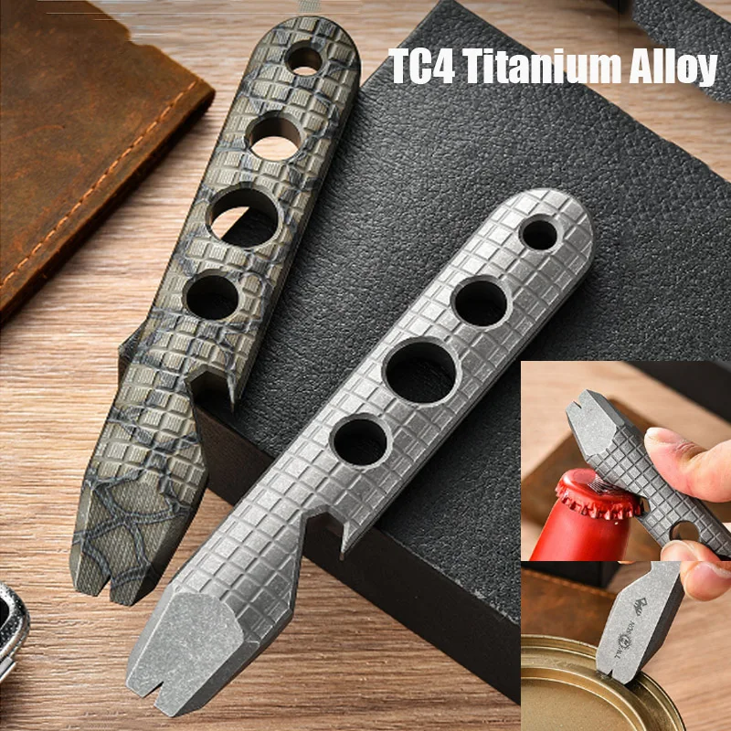 120mm Titanium Alloy Crowbar Multifunctional Nail Puller Bottle Opener ...