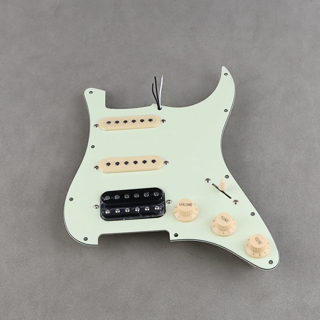Mint-Green-Single-SSH-Loaded-Prewired-Guitar-Strat-Pickguard-Humbucker-Pickups-Set-for-Fender ...