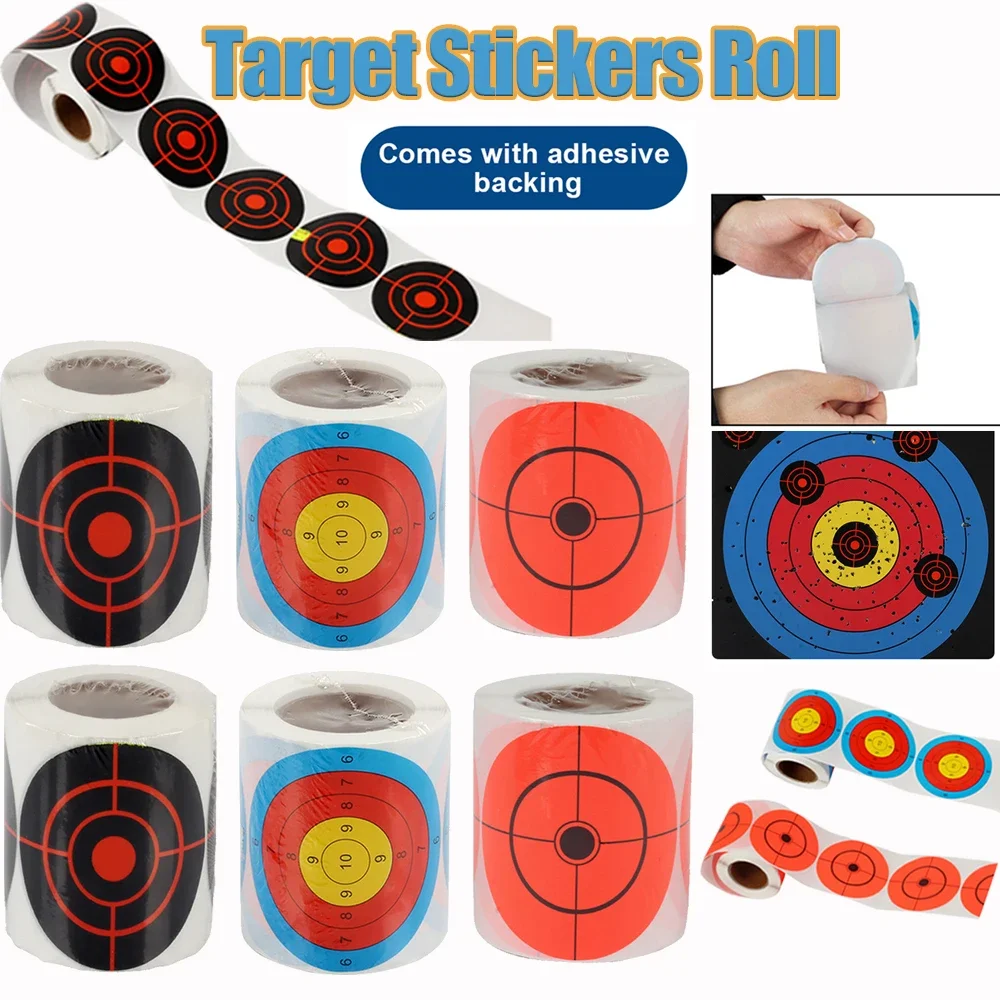 200-Pcs-Roll-3-Types-Shooting-Exercises-Target-Stickers-Set-Self ...