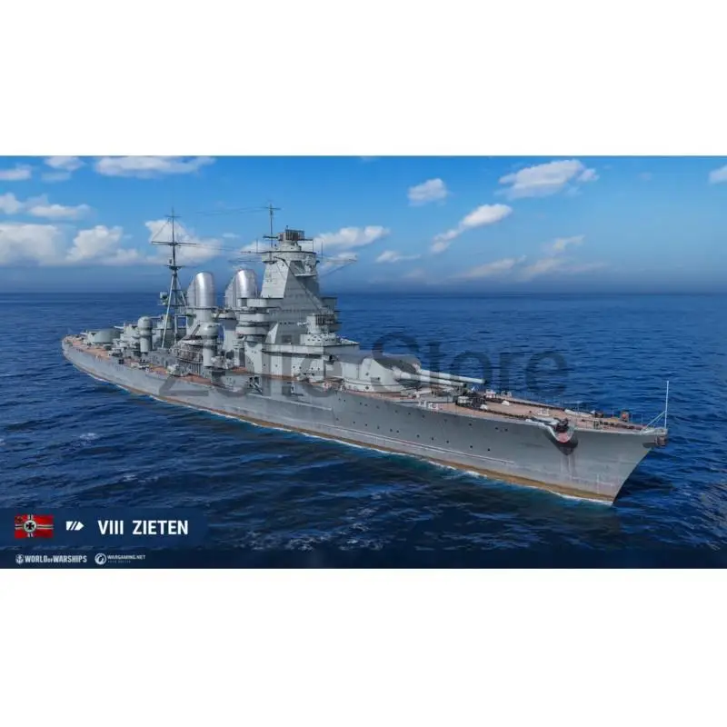 1-700-Zieten-German-Tier-VIII-battleship-Resin-3D-Printed-Ship-Model ...