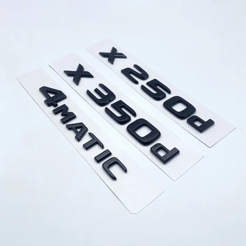2017 Glossy Black Letters X250d X350d 4matic Etition 1 Emblem For ...