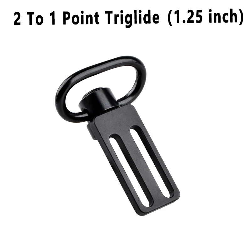 Tactical QD Sling Adapter 2 To 1 Point Triglide Mount Swing Swivels ...