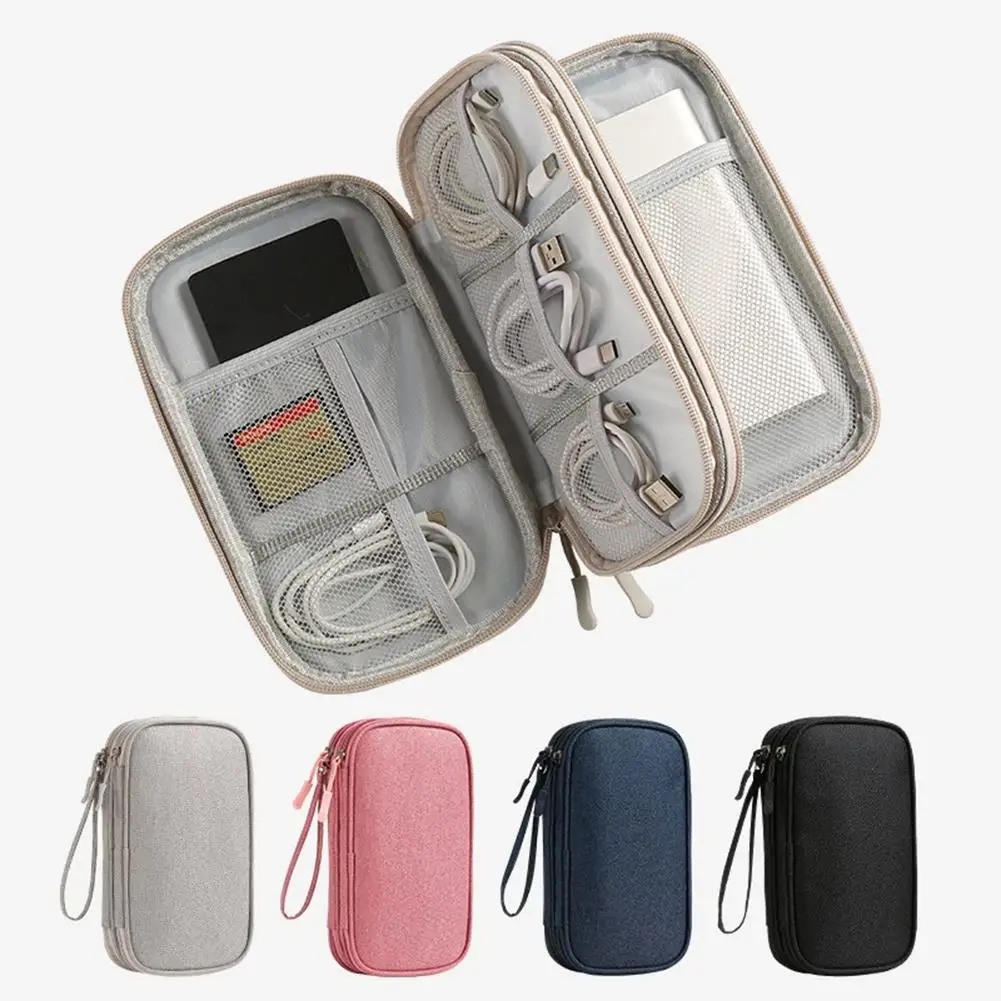 Data Cable Storage Bag Multifunctional Digital Organizer Pouch Travel ...