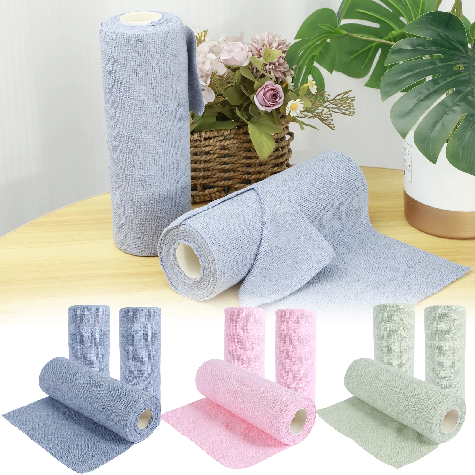 3Pcs-Microfiber-Cleaning-Cloth-Roll-Washable-Reusable-Microfiber-Towel ...