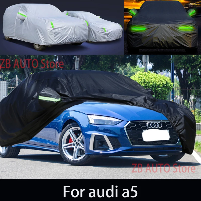 For audi a5 Outdoor Protection Full Car Covers Snow Cover Sunshade ...