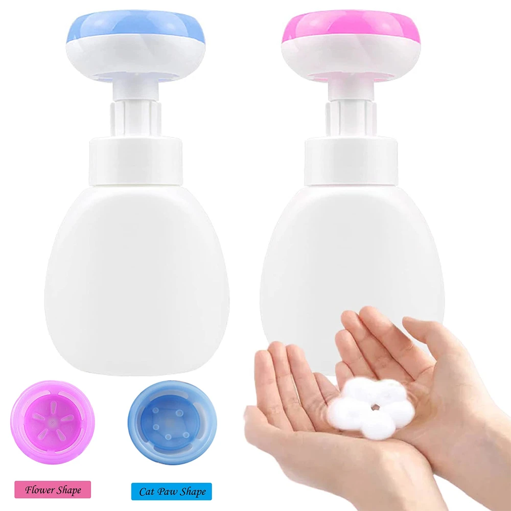 10oz Foaming Hand Soap Dispenser Cute Cat Paw Flower Stamp Shape Pump ...