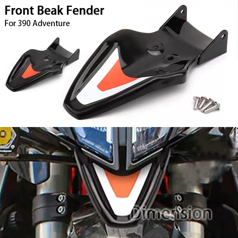 New-Motorcycle-Accessories-White-Black-Front-Fender-Tip-Beak-For-390 ...