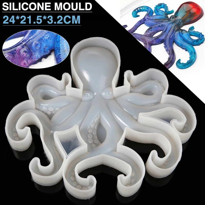 DIY Octopus Silicone Mould 3D Large Octopus Mold Jewelry Ornaments Mold ...