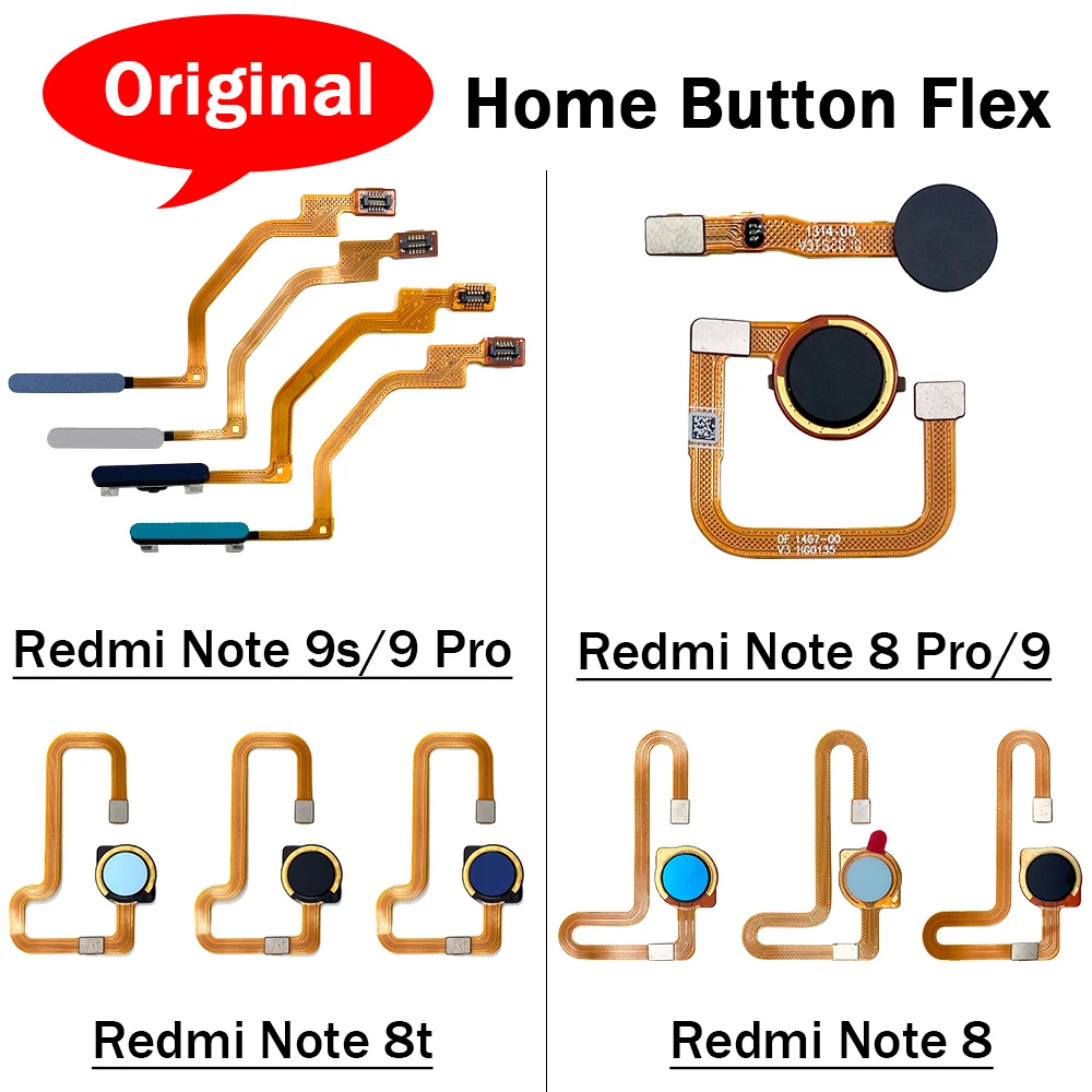 Original-Fingerprint-Sensor-For-Xiaomi-Redmi-Note-9s-9Pro-Home-Button ...
