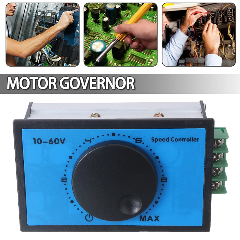 Mayitr 1pc 20A 10-60V PWM DC Motor Speed Controller Regulator Soft ...