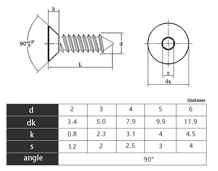 VIS,M5 10pcs-25mm--Vis à bois en acier inoxydable 304, 5 50 pièces, M2 ...