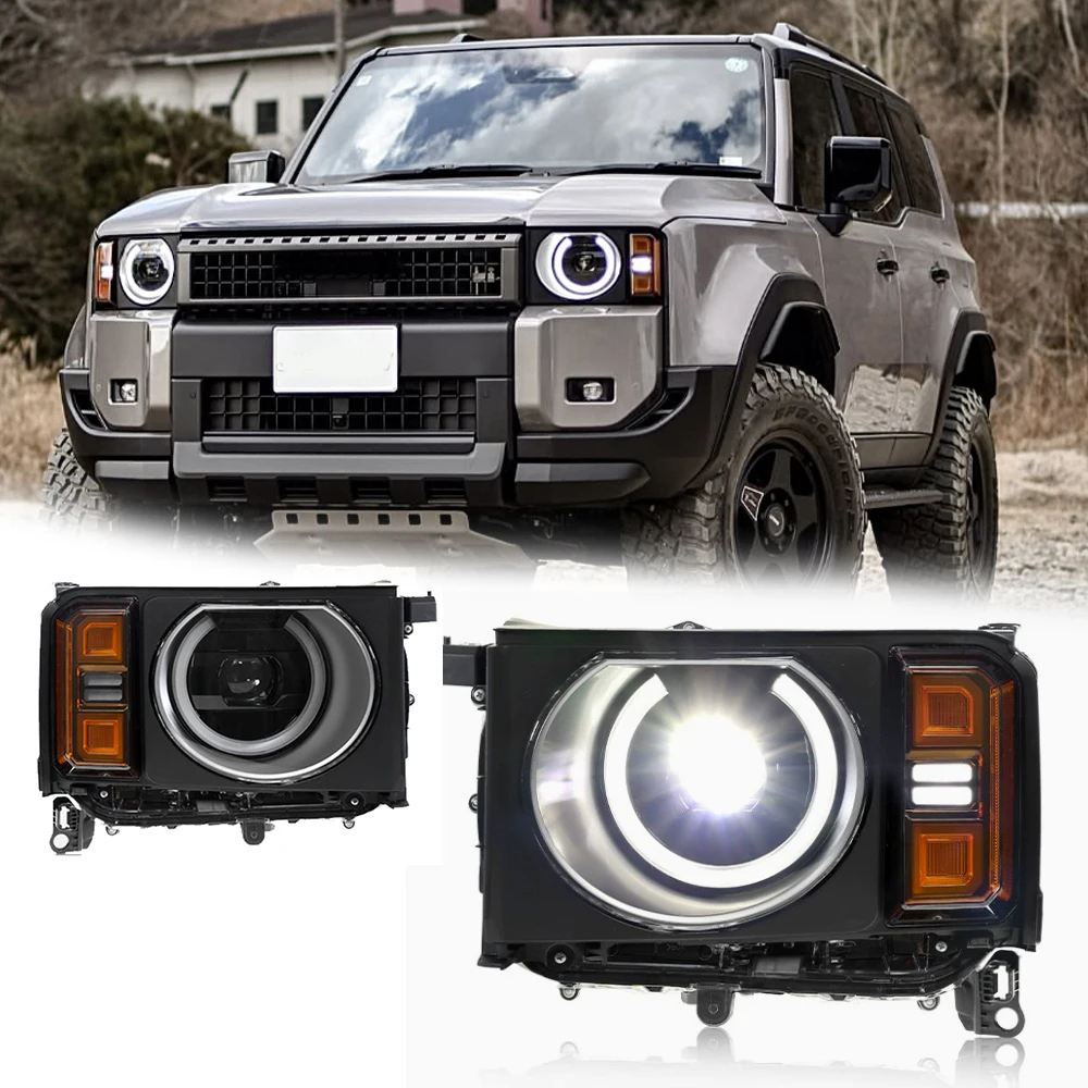 LED HeadLights for Toyota PRADO LC250 24-25 new style led DRL Car head ...