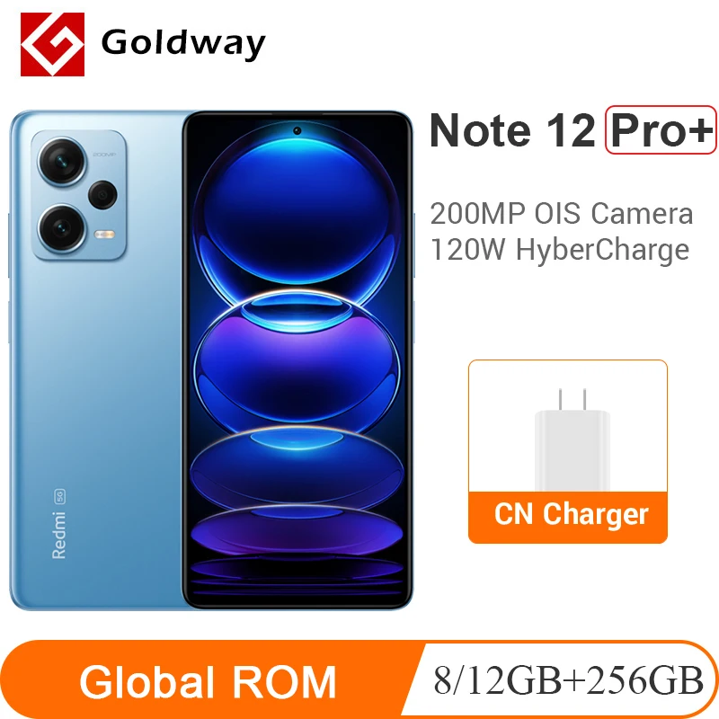 Xiaomi Redmi Note 12 Pro Plus , 글로벌 ROM, 200MP 트리플 카메라, 휴대폰, MTK 치수 ...