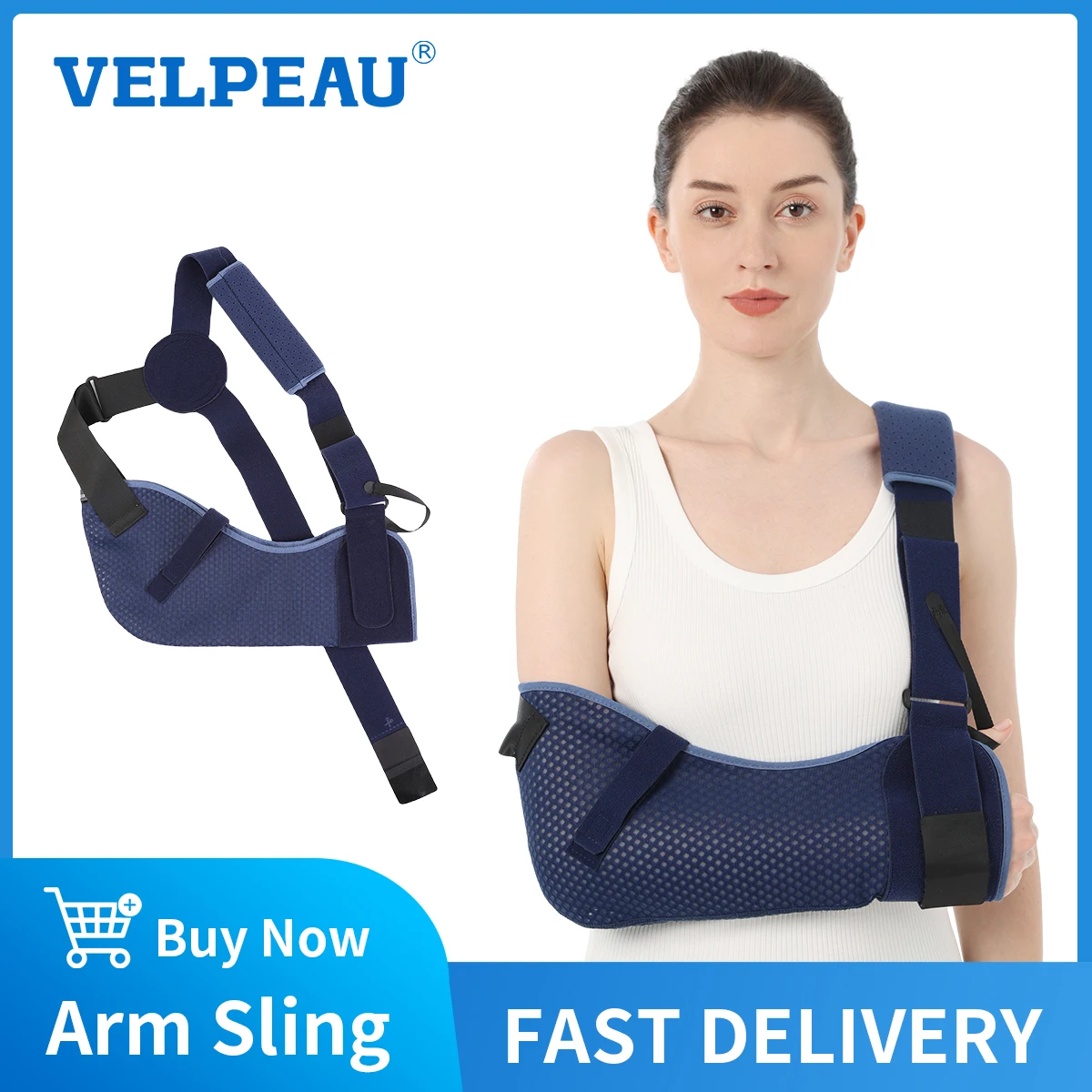 VELPEAU-Arm-Sling-Adults-for-Broken-Forearm-Elbow-Sprain-and-Shoulder ...