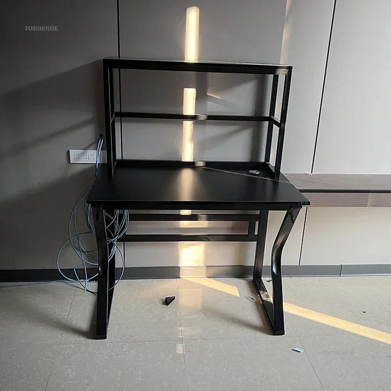Internet Cafe Desktop Computer Desks Home Double-layer Gaming Desk ...