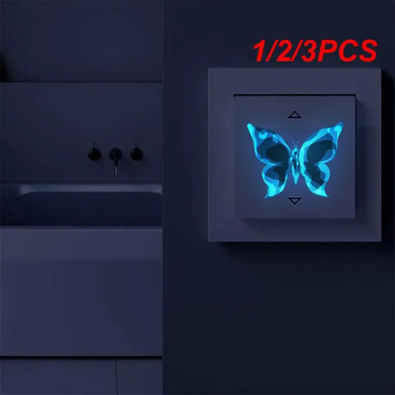 1-2-3PCS-Luminous-Butterfly-Fluorescence-Creativity-Self-adhesive ...