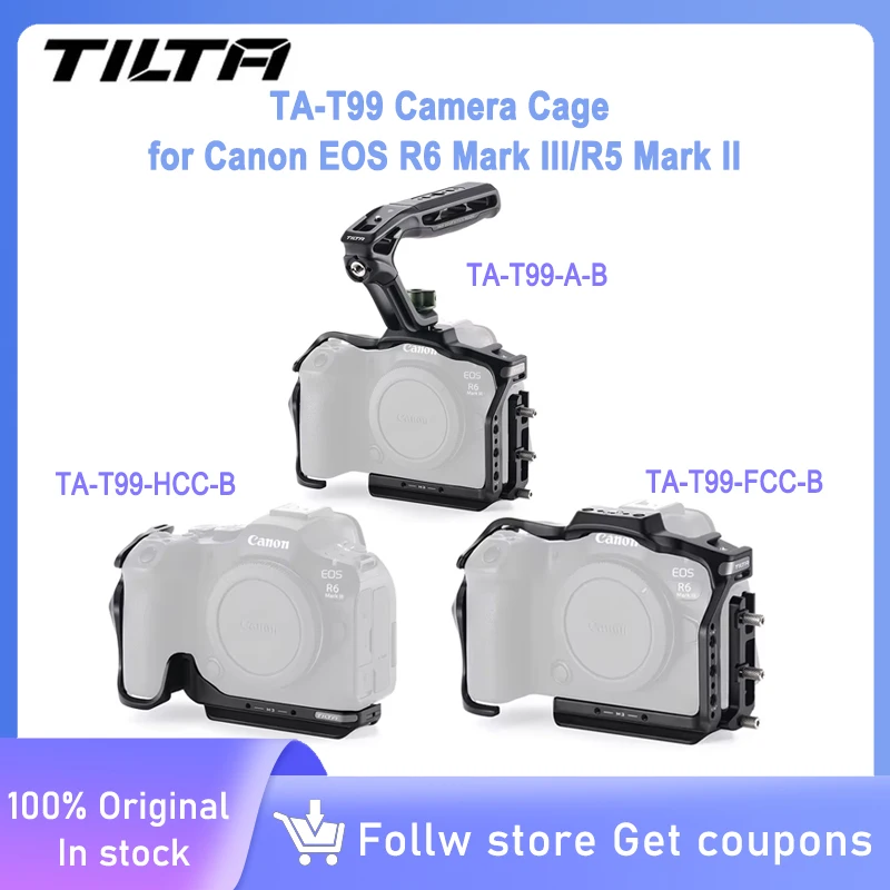 TILTA TA-T99 Gaiola Completa para Câmera Canon EOS R6 Mark III/R5 Mark ...