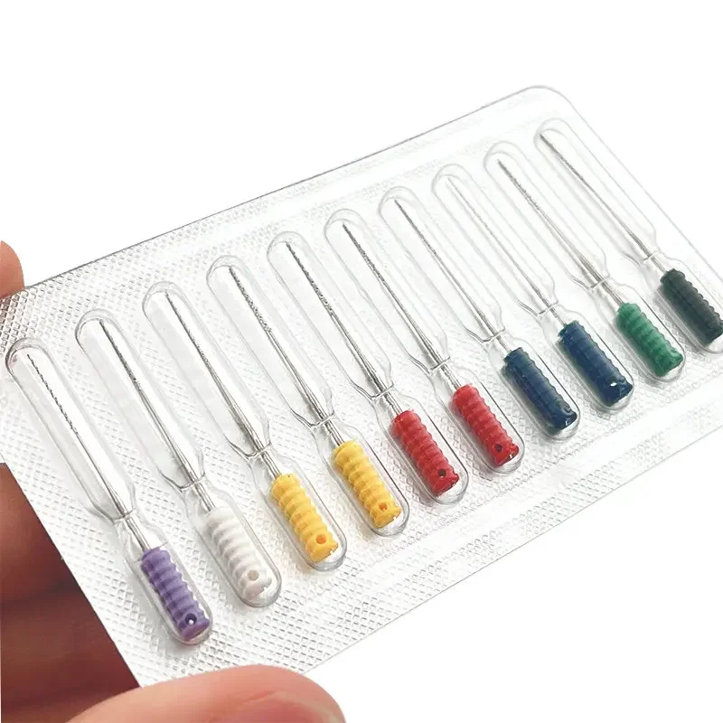 10Pcs/pack Dental Barbed Broaches Endodontic Root Canal Cleaning Hand ...