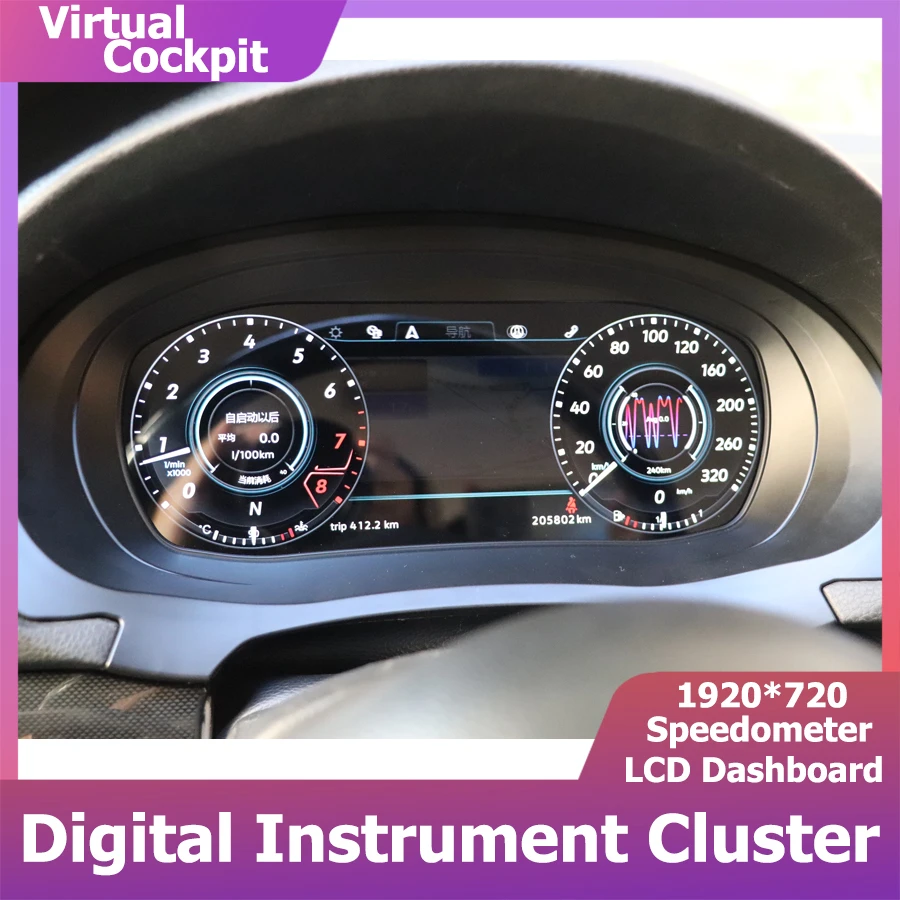 12.3 Cluster Cluster Digital Lcd Instrumento Cluster Cockpit Virtual ...