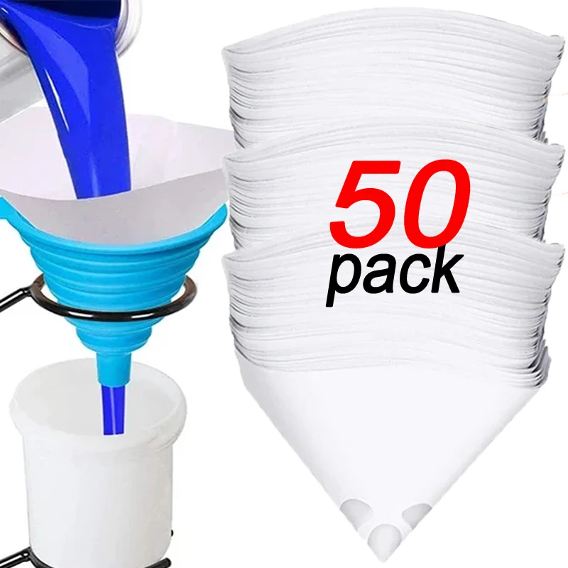 Car-Paint-Mesh-Paper-Filter-Purification-Filter-Funnel-Disposable-Paint ...