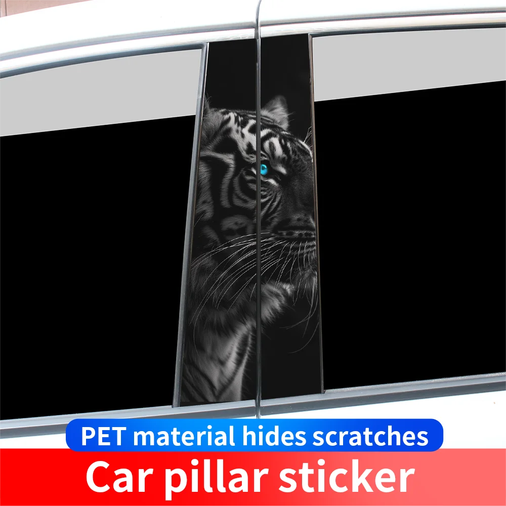 Tiger-Car-Stickers-Waterproof-Auto-B-Pillar-Decor-Cover-Scratches ...